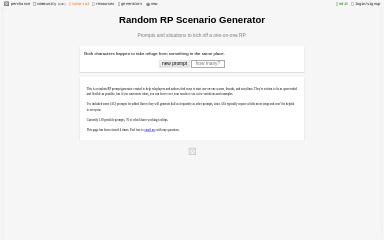 Random RP Scenario Generator