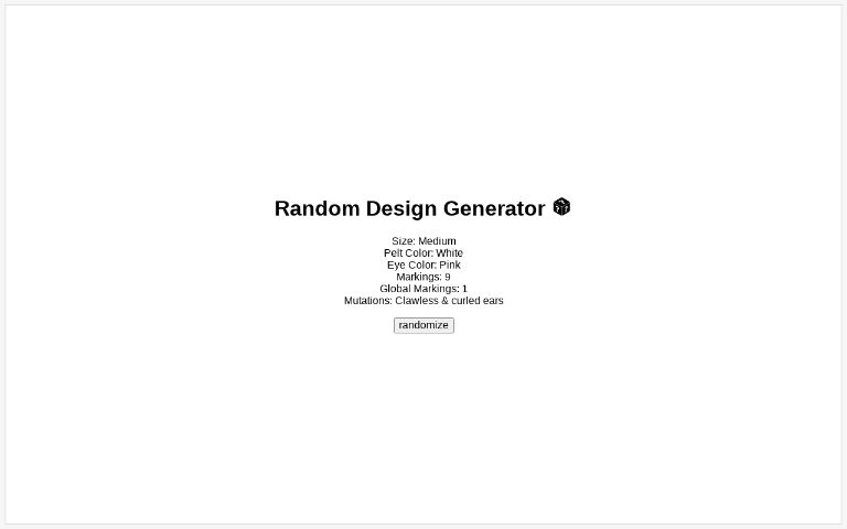 Random Design Generator