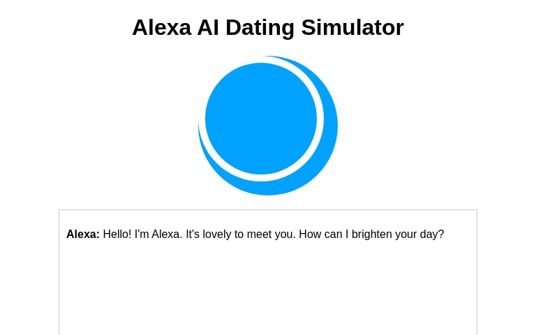 Alexa AI Dating Simulator ― Perchance Generator