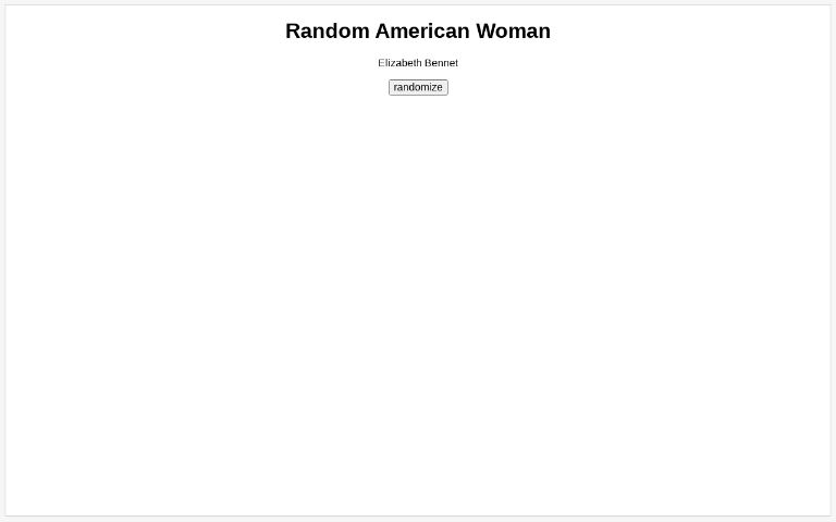 Random American Woman ― Perchance Generator