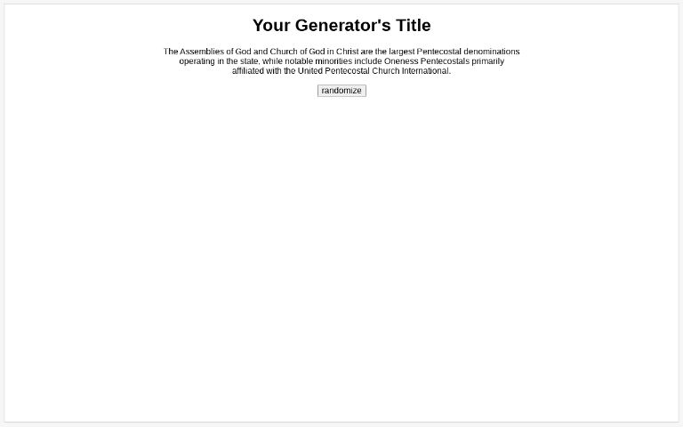 Americanstateinformation ― Perchance Generator