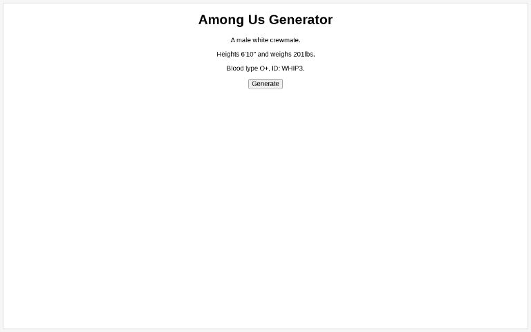 Among Us Generator