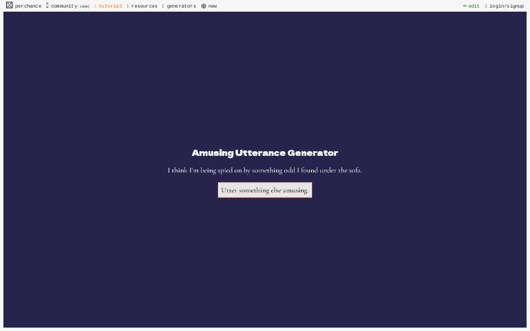 Amusing Utterance Generator