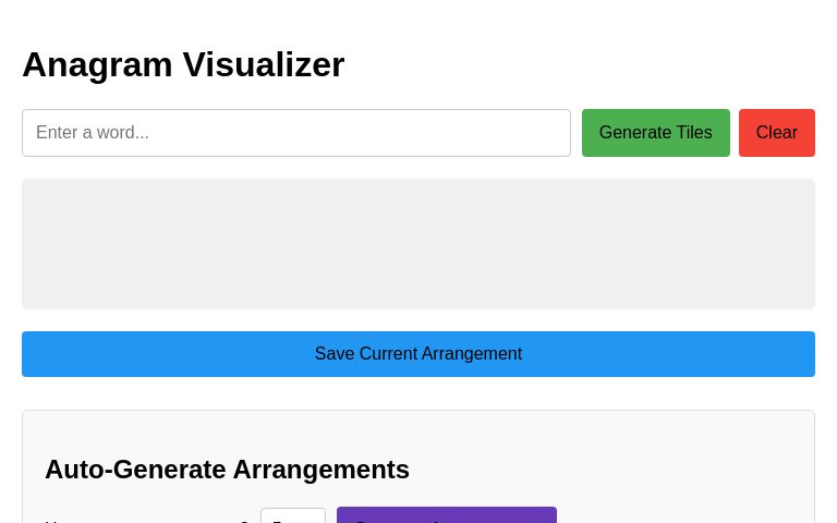 Anagram Visualizer ― Perchance Generator