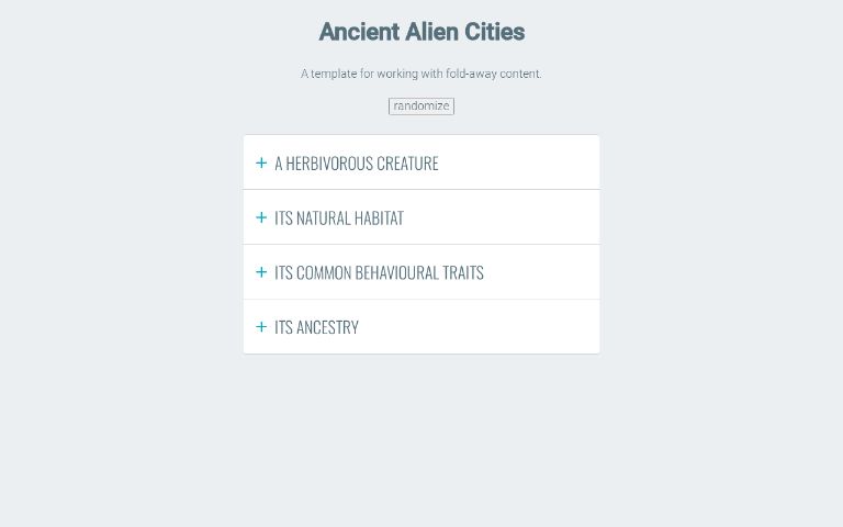 Ancient Alien Cities ― Perchance Generator