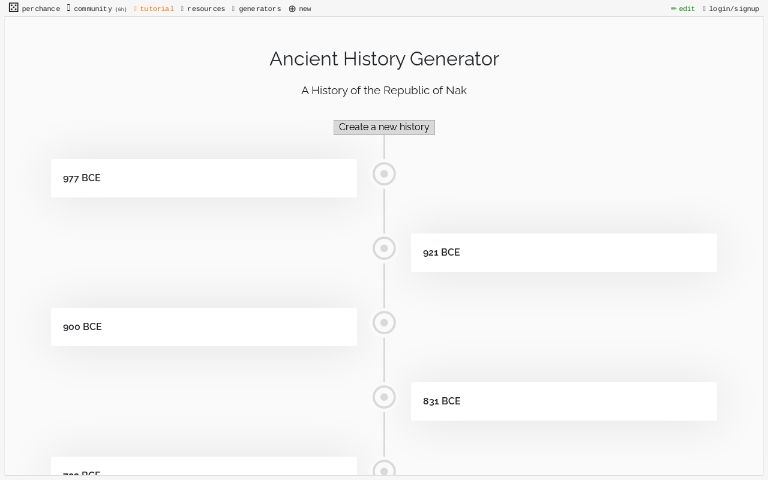 Ancient History Generator