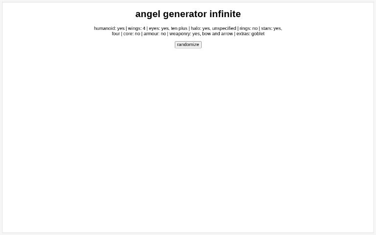 angel generator infinite