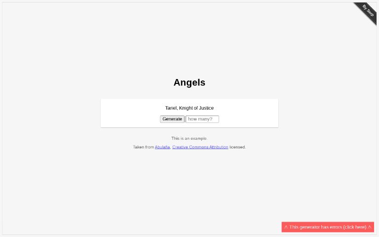 Angels ― Perchance Generator