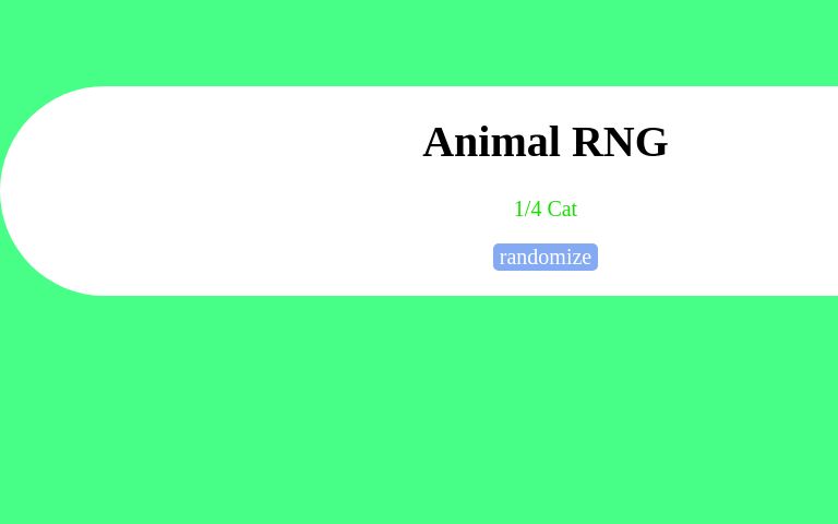 Animal RNG ― Perchance Generator