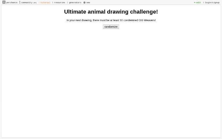 Ultimate animal drawing challenge! ― Perchance Generator