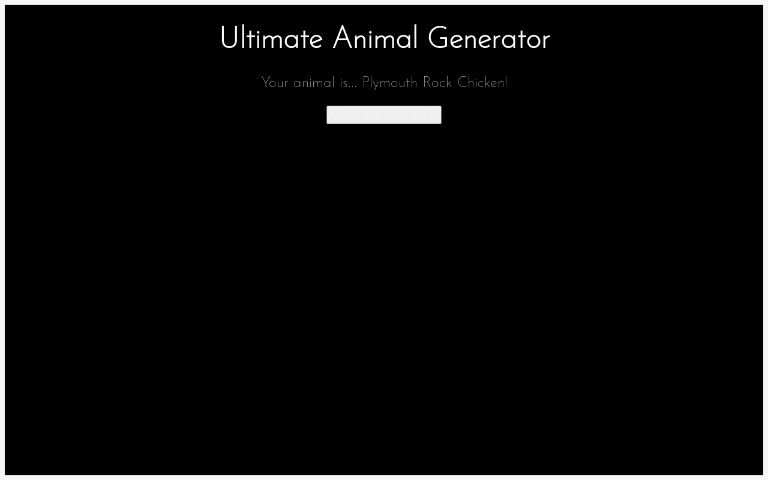 Ultimate Animal Generator