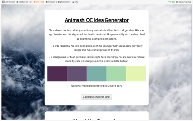 Animash OC Idea Generator