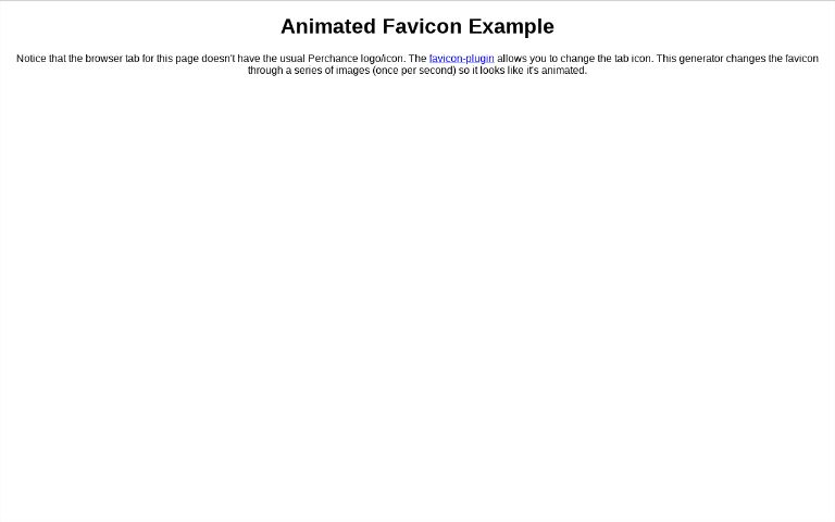Animated Favicon Example ― Perchance Generator