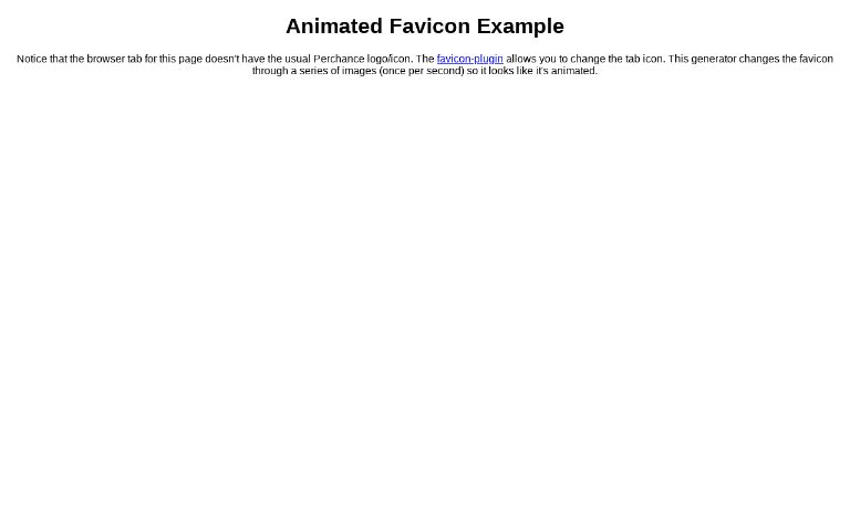 Animated Favicon Example ― Perchance Generator