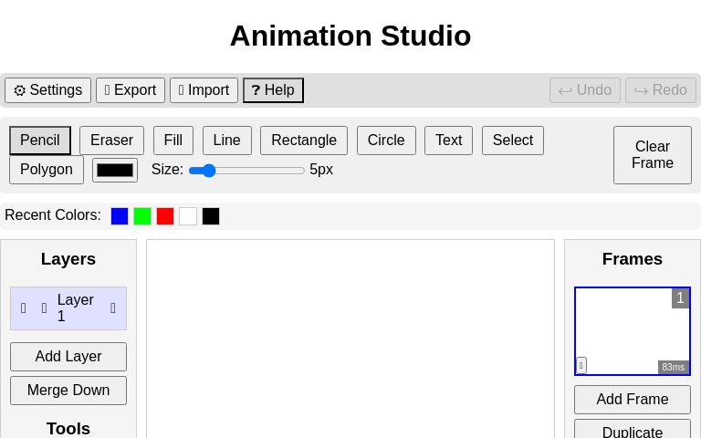 Animation Studio ― Perchance Generator