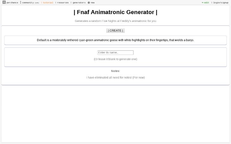 Fnaf Animatronic Generator