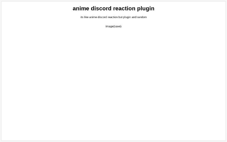 anime discord reaction plugin