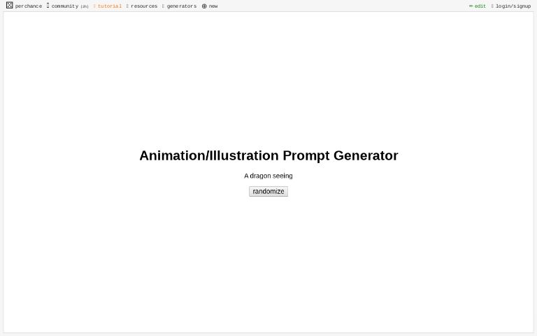 Animation/Illustration Prompt Generator