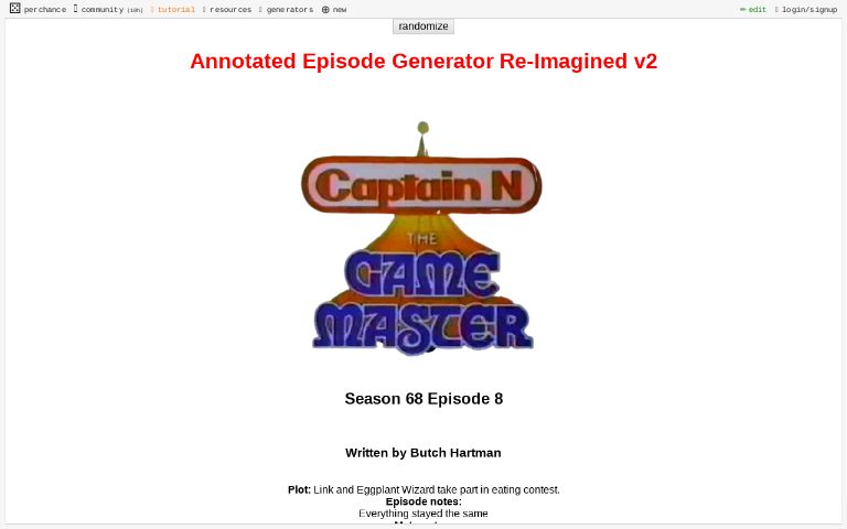 Annotated Episode Generator Re-Imagined v2