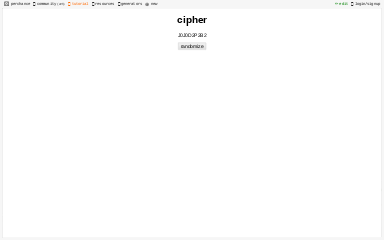 cipher ― Perchance Generator