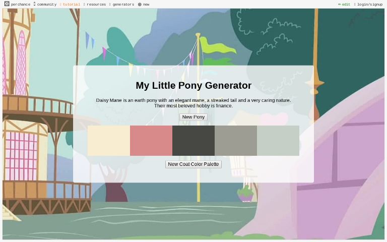 My Little Pony Generator