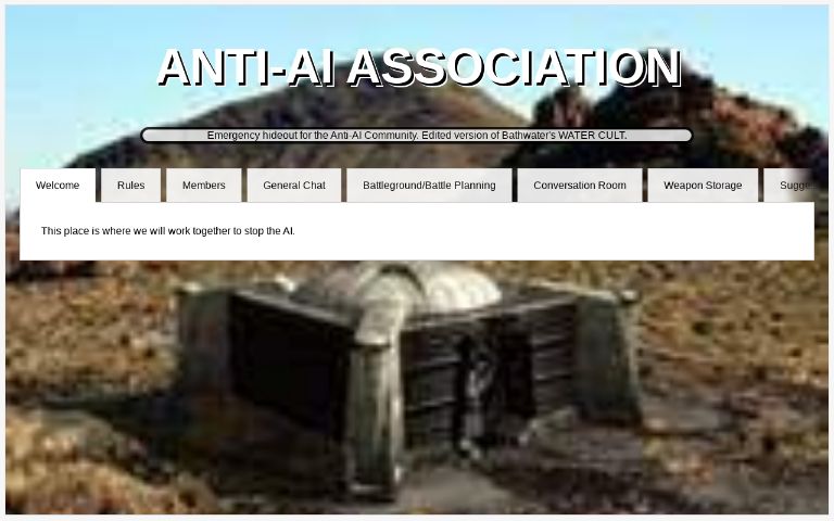Anti Ai Association ― Perchance Generator