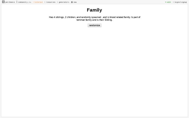 Family ― Perchance Generator