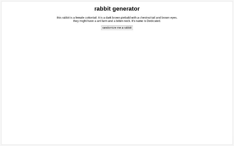 rabbit generator