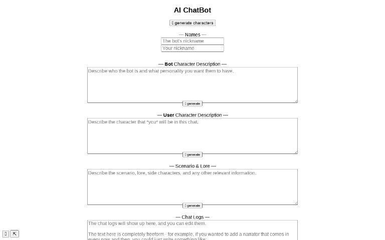 AI Chat & Roleplay (free, no sign-up, fast, unlimited)