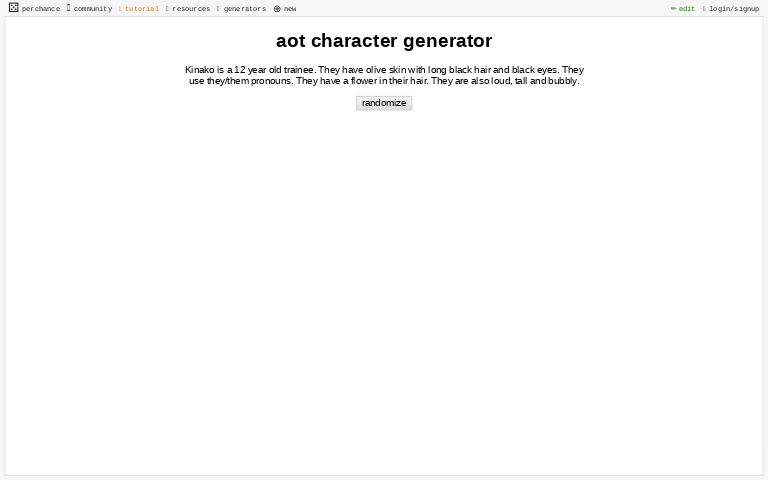 aot character generator