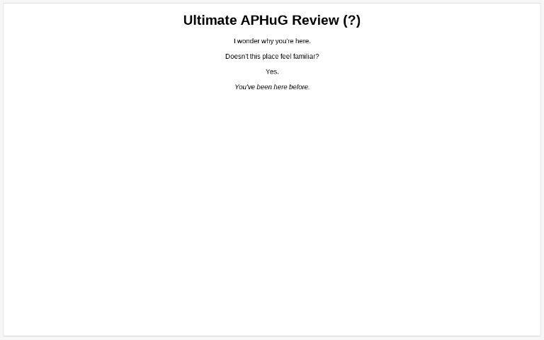 Ultimate APHuG Review (?) ― Perchance Generator