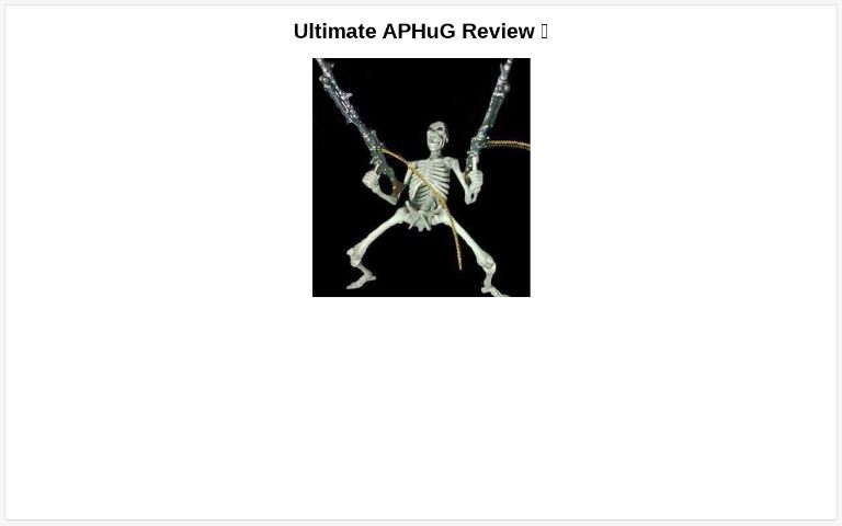 Ultimate APHuG Review 💀 ― Perchance Generator