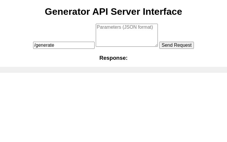 Generator Api Server Interface