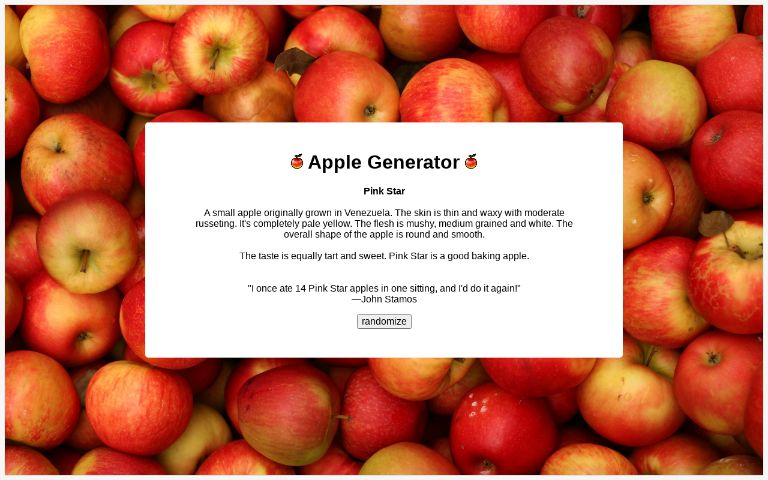 Apple Generator