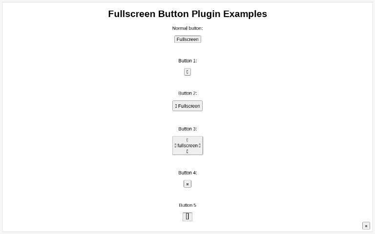 Fullscreen Button Plugin Examples