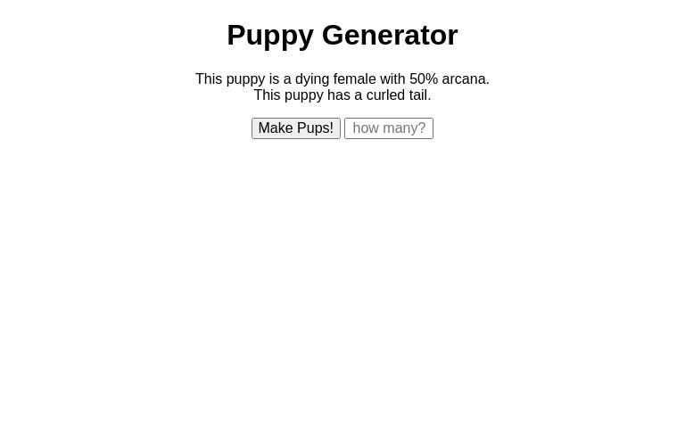Puppy Generator