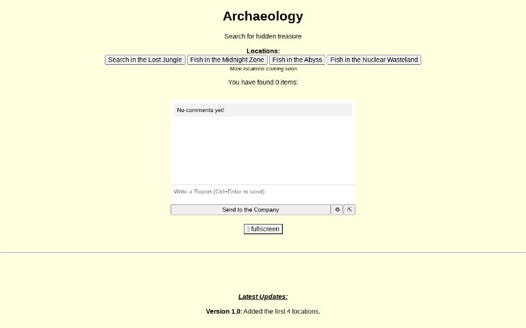 Archaeology ― Perchance Generator