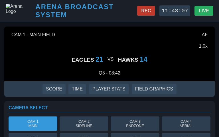 ARENA BROADCAST SYSTEM ― Perchance Generator