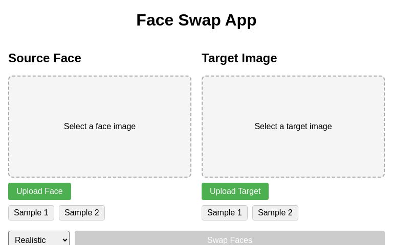 Face Swap App ― Perchance Generator