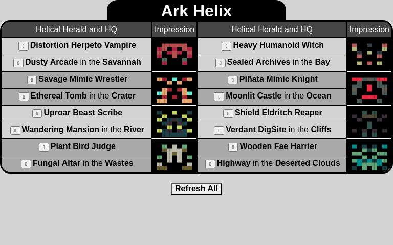 Ark Helix ― Perchance Generator