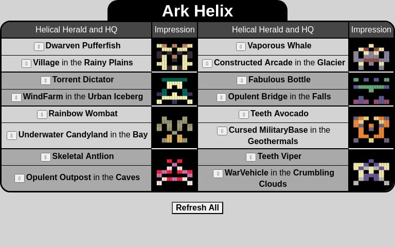 Ark Helix ― Perchance Generator