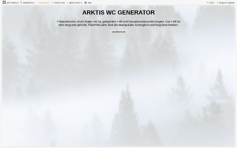 ARKTIS WC GENERATOR