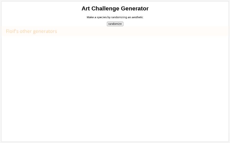Art Challenge Generator