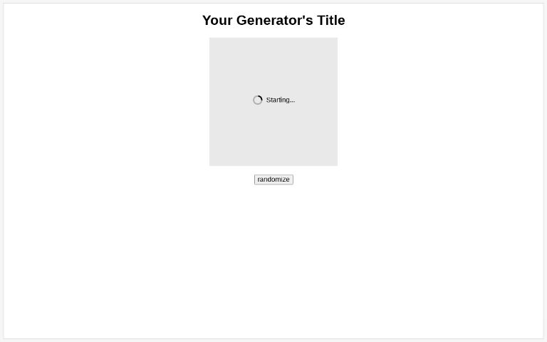 Art Is Fun ― Perchance Generator