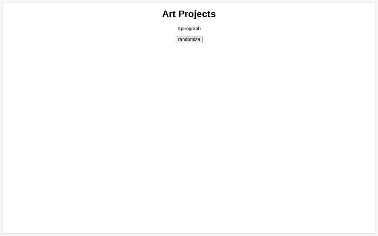 Art Projects ― Perchance Generator