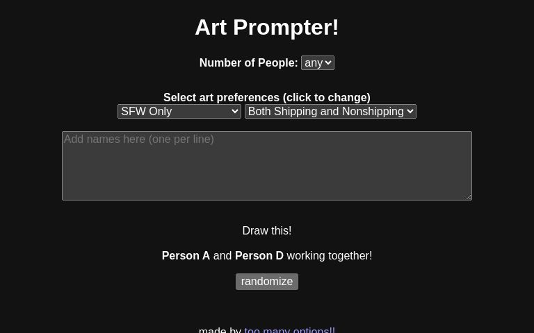 Art Prompter! ― Perchance Generator