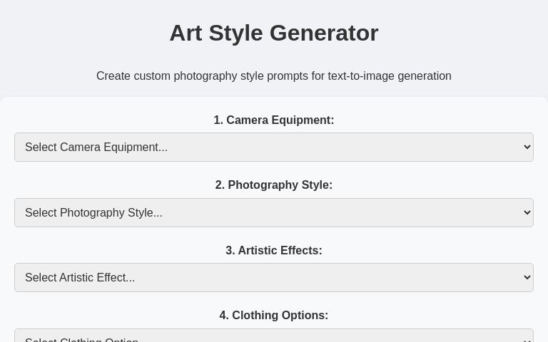 Art Style Generator