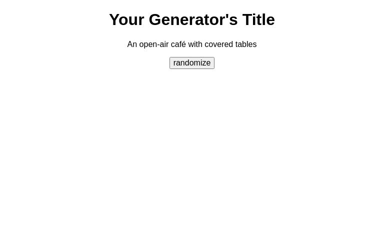 Artifex Gereral List ― Perchance Generator