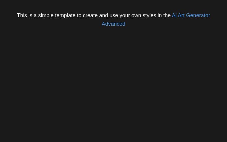 Artifex Random Styles ― Perchance Generator