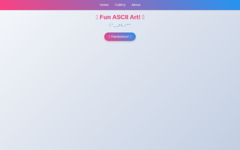 Fun ASCII Art! ― Perchance Generator